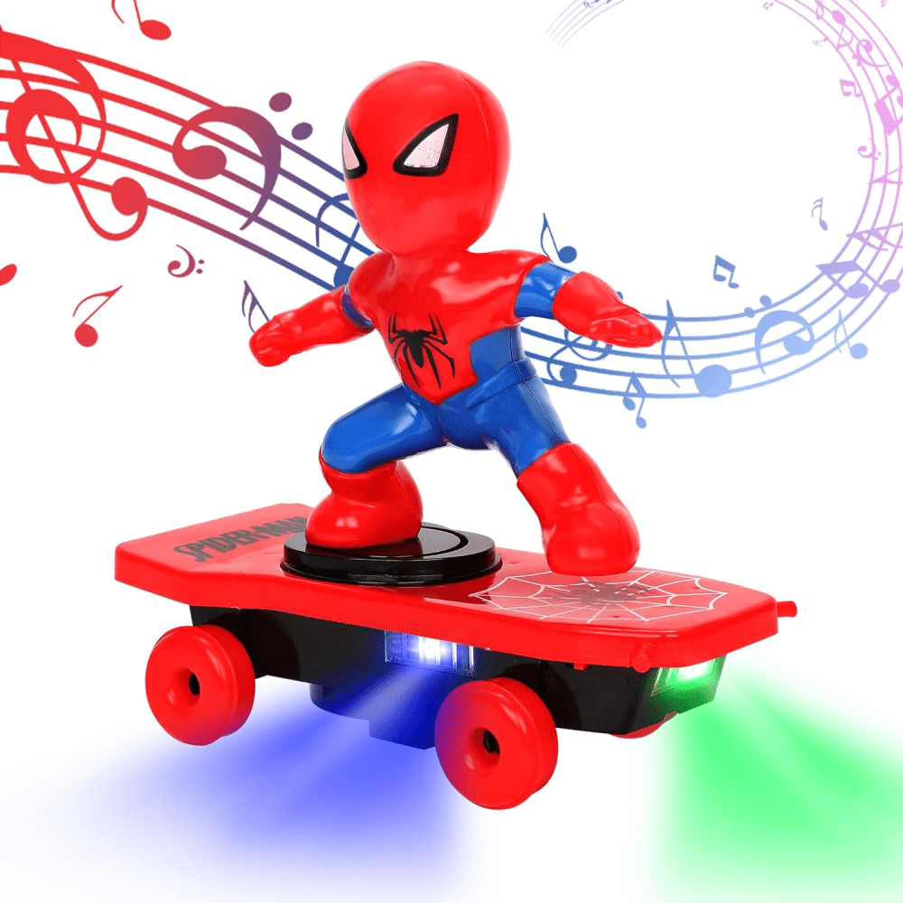 Breis Spider-Man Robot Toy, Interactive for Kids 3-7, 360° Rotating ...