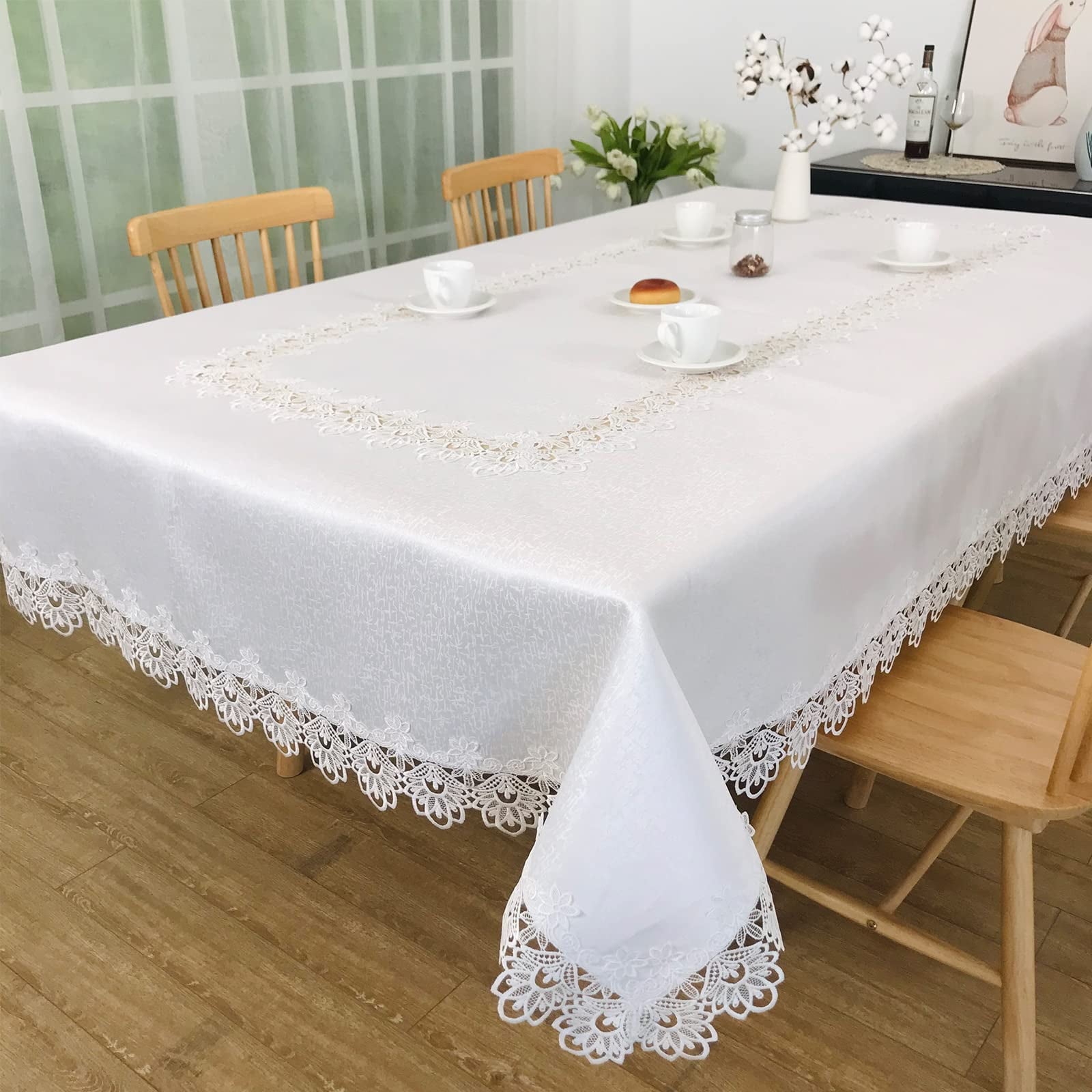 BrekSdat Tablecloths for Rectangle Tables Lace Elegant Decor for ...