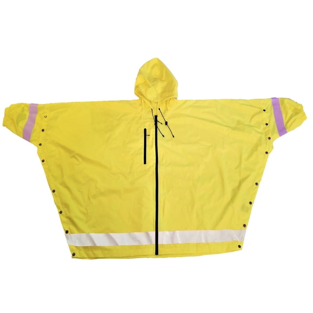 Brella 20K Waterproof Rain Jacket Lime Green ANSI 107 Reflective Stripe ...
