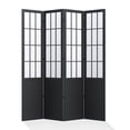 Breltam 4 Panels Japanese Style Room Divider, Folding Privacy Screen ...