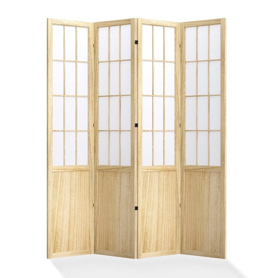 Breltam 4 Panels Japanese Style Room Divider, Folding Privacy Screen ...