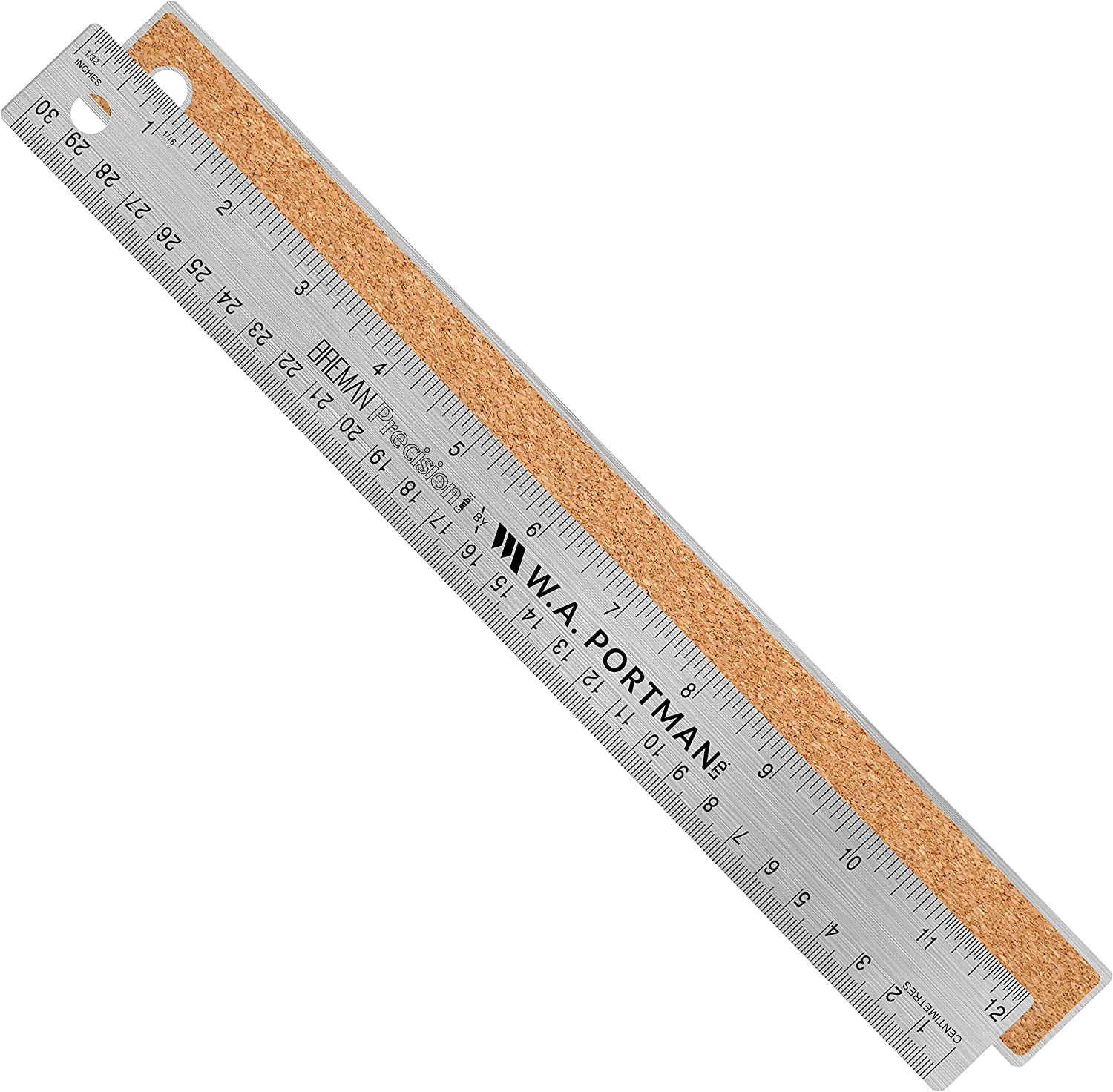Breman Precision 12-inch Cork Back Metal Ruler - Walmart.com