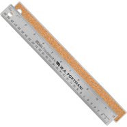 Pacific Arc, Stainless Steel Ruler with Inch (32nd & 64th) and Pica ...