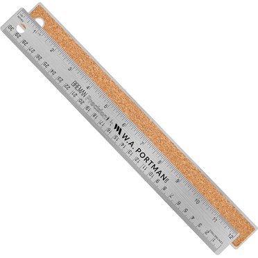 Pacific Arc, Stainless Steel Ruler with Inch (32nd & 64th) and Pica ...