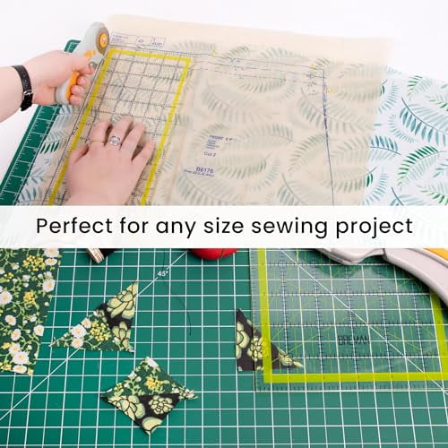 Breman Precision Quilting Rulers - 6x12 Inch Clear Acrylic Rulers for ...