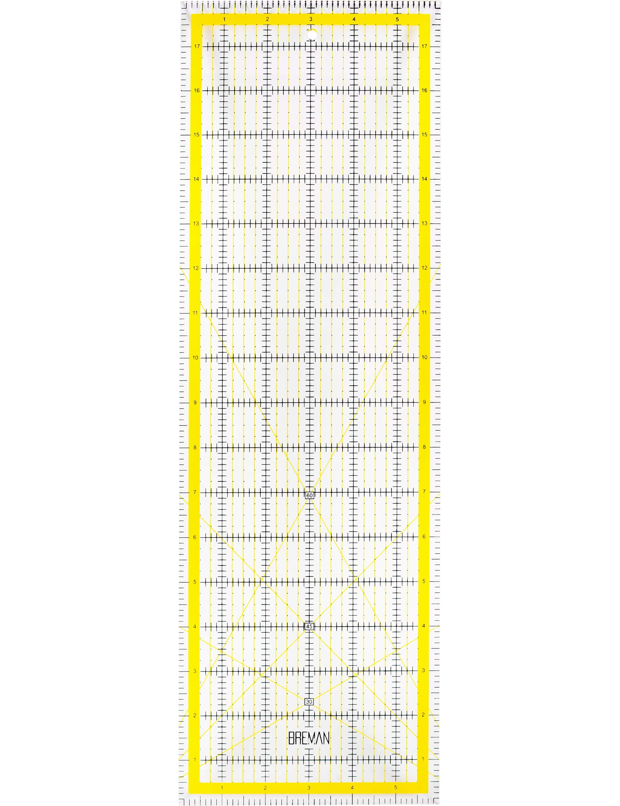 Breman Precision Quilting Rulers - 6x18 Inch Clear Acrylic Rulers for ...