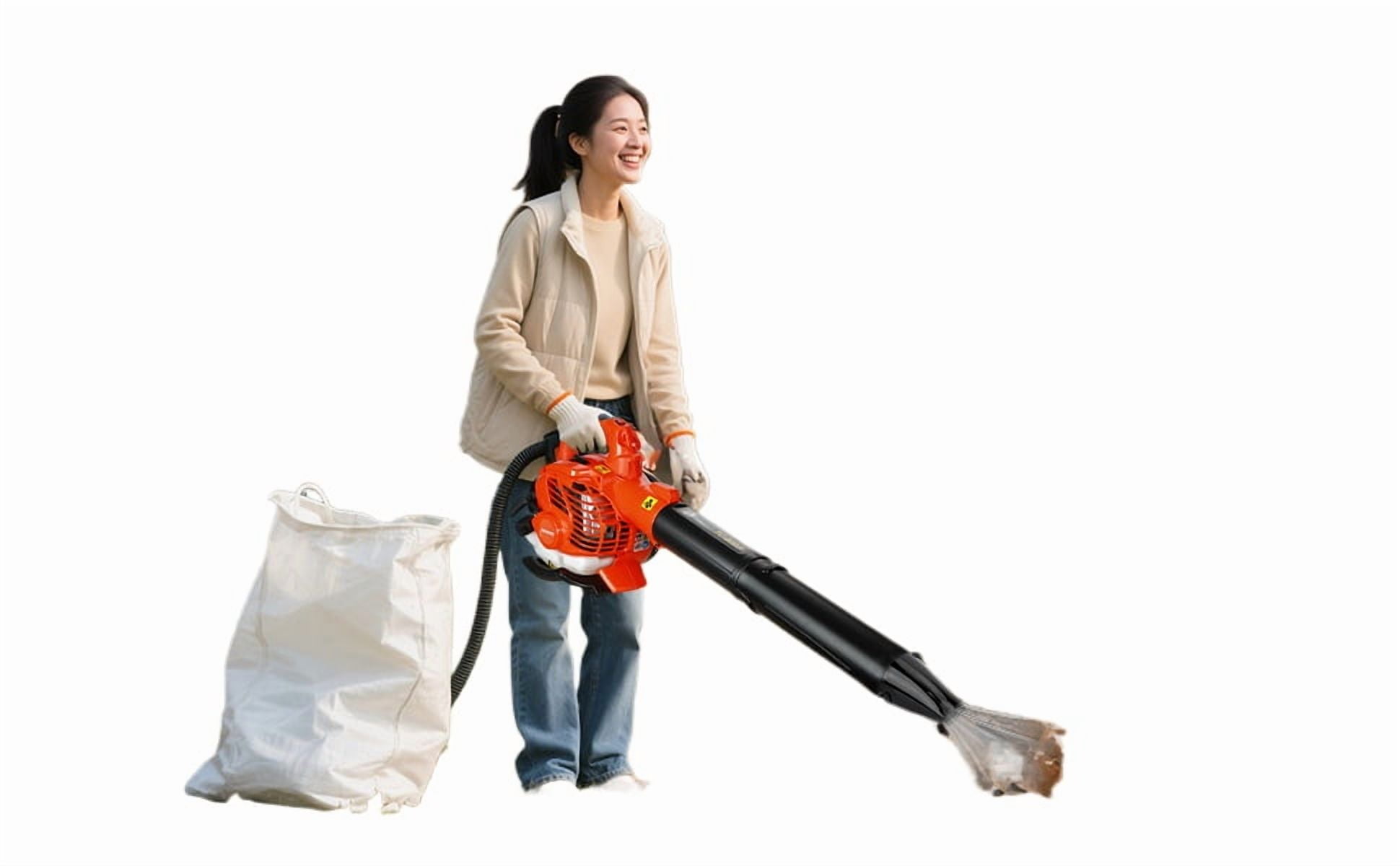 Bremoi 2-Stroke Gas Leaf Blower with Blowing & Suction Handheld Dual ...