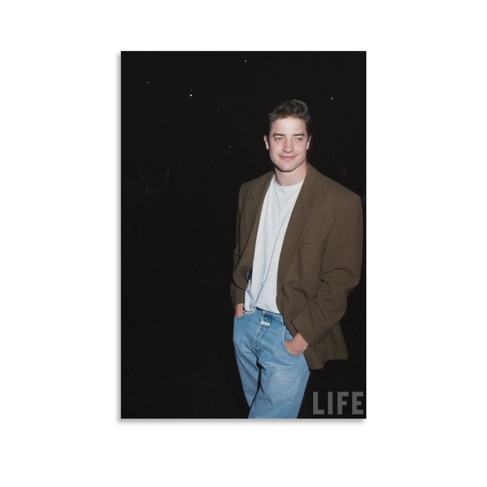 Brendan Fraser Actor Poster Print Photo Art Painting Canvas Poster Home ...