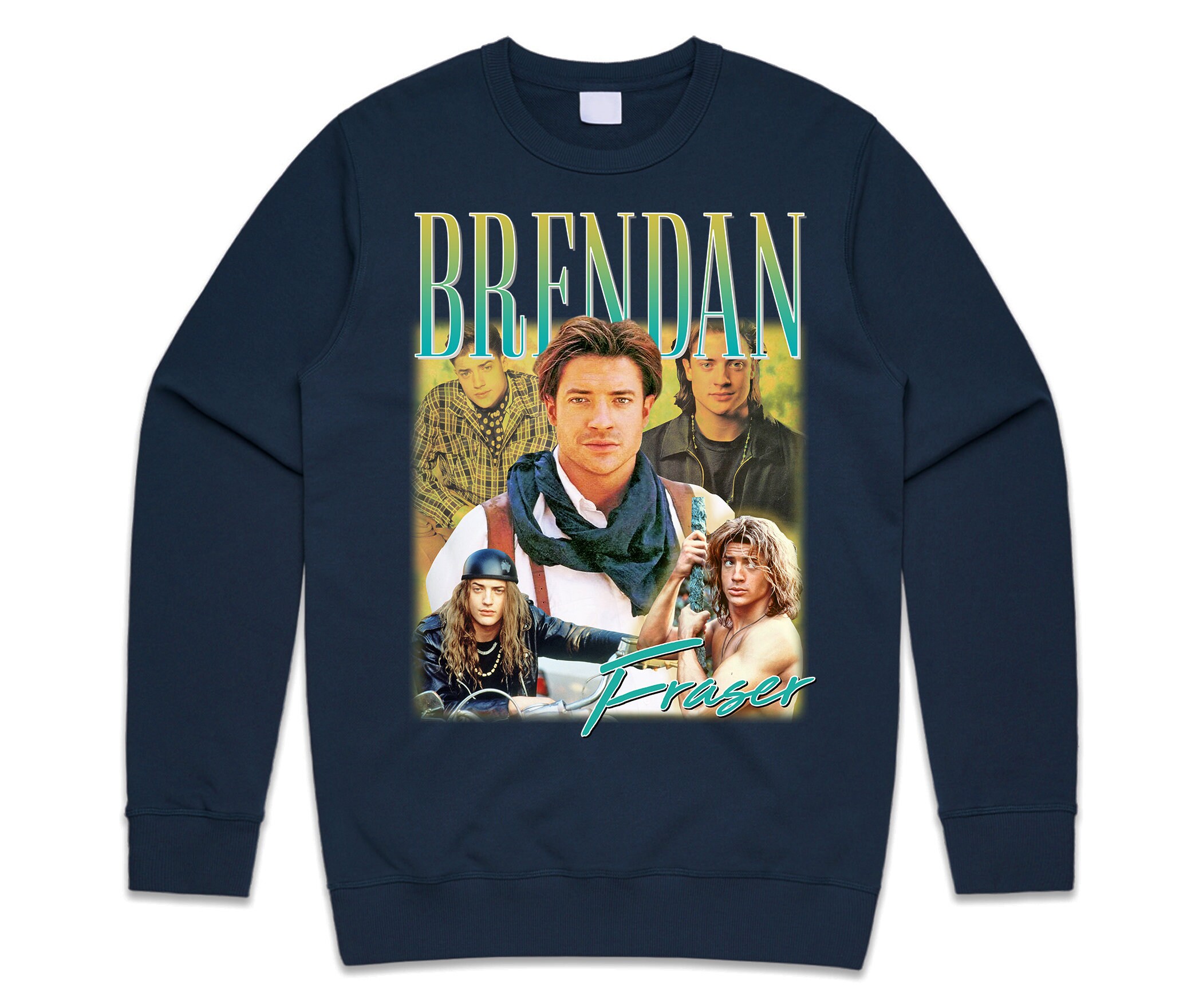 Brendan Fraser Homage Jumper Sweater Sweatshirt Funny Tv Show Gift Men ...