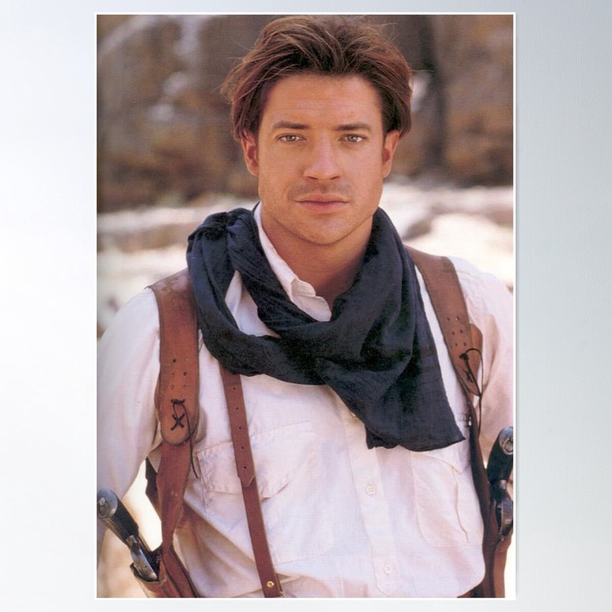 Brendan Fraser Poster Wall Art, Modern Wall Decor For Living Room ...