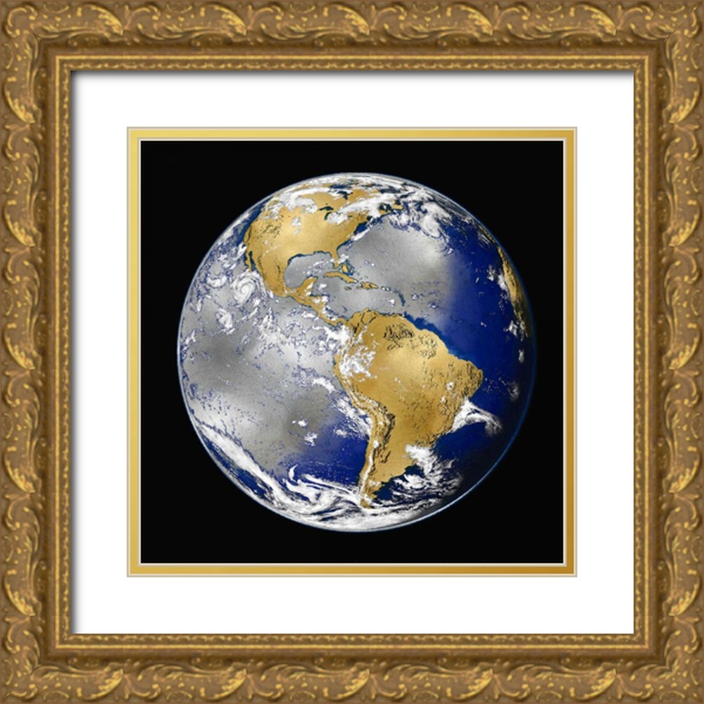Brennan, Russell 20x20 Gold Ornate Wood Framed with Double Matting ...
