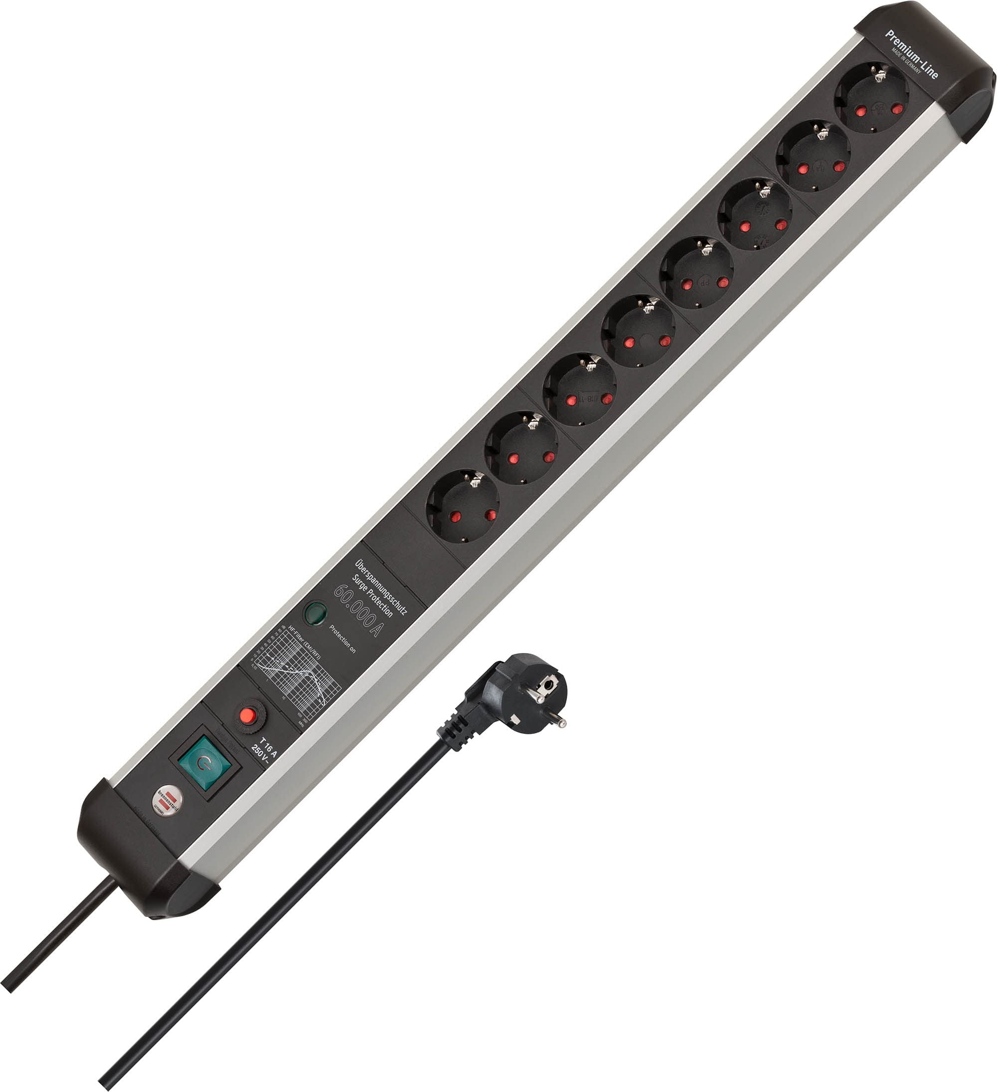 Brennenstuhl Premium Protect-Line Power Strip 8-Way with Surge ...