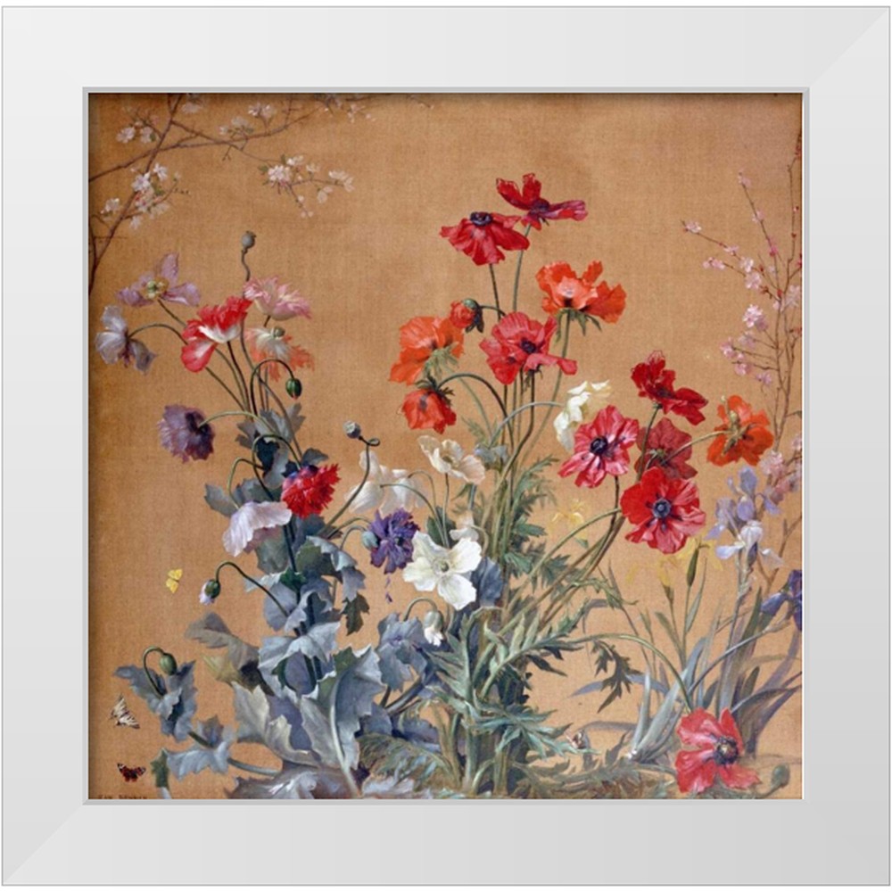 Brenner, Jean 26x26 White Modern Wood Framed Museum Art Print Titled ...