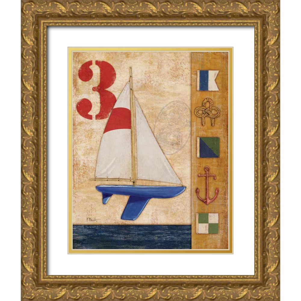 Brent, Paul 12x14 Gold Ornate Wood Framed with Double Matting Museum ...