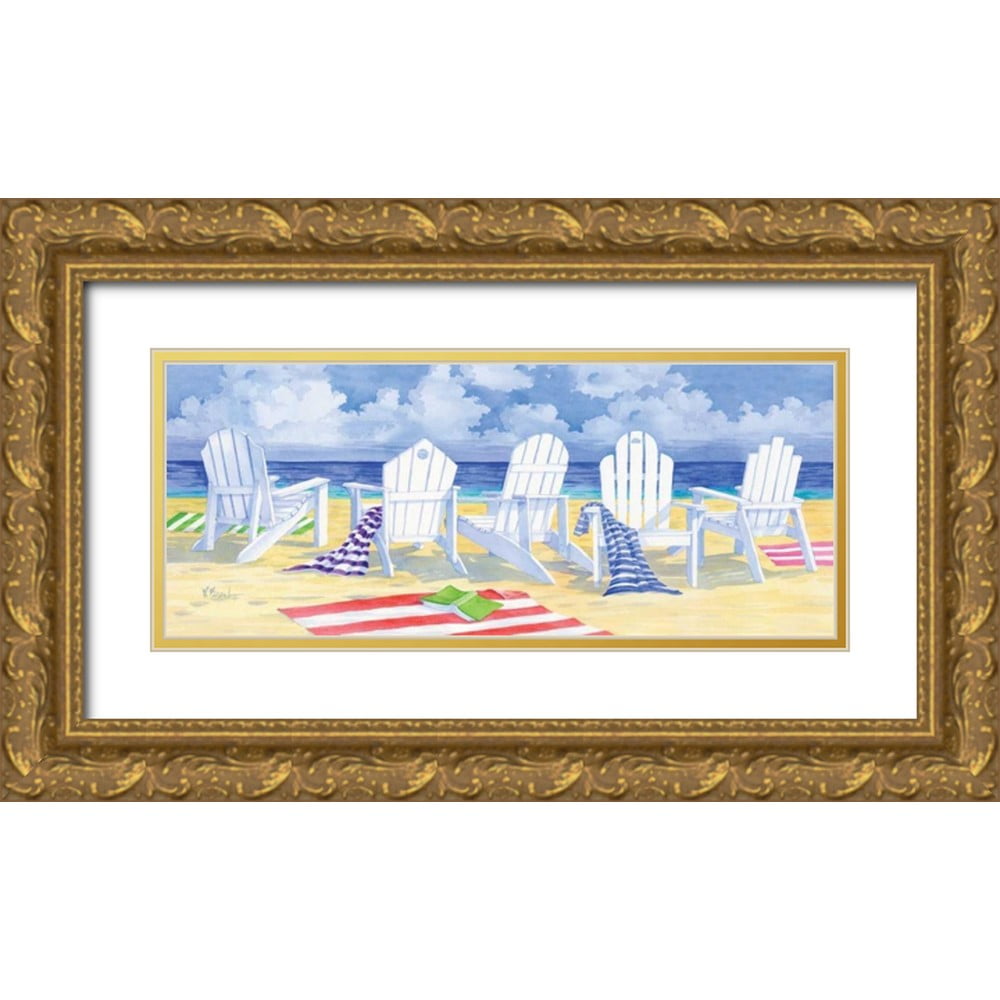 Brent, Paul 14x8 Gold Ornate Wood Framed with Double Matting Museum Art ...