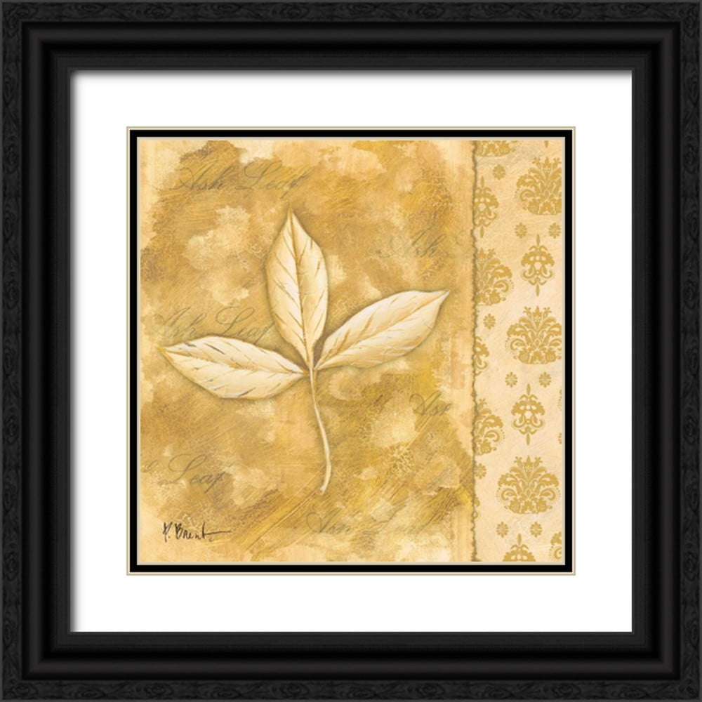 Brent, Paul 15x15 Black Ornate Wood Framed with Double Matting Museum ...