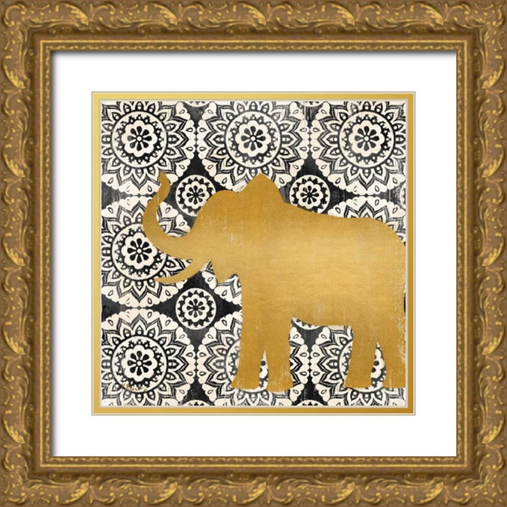 Brent, Paul 15x15 Gold Ornate Wood Framed with Double Matting Museum ...