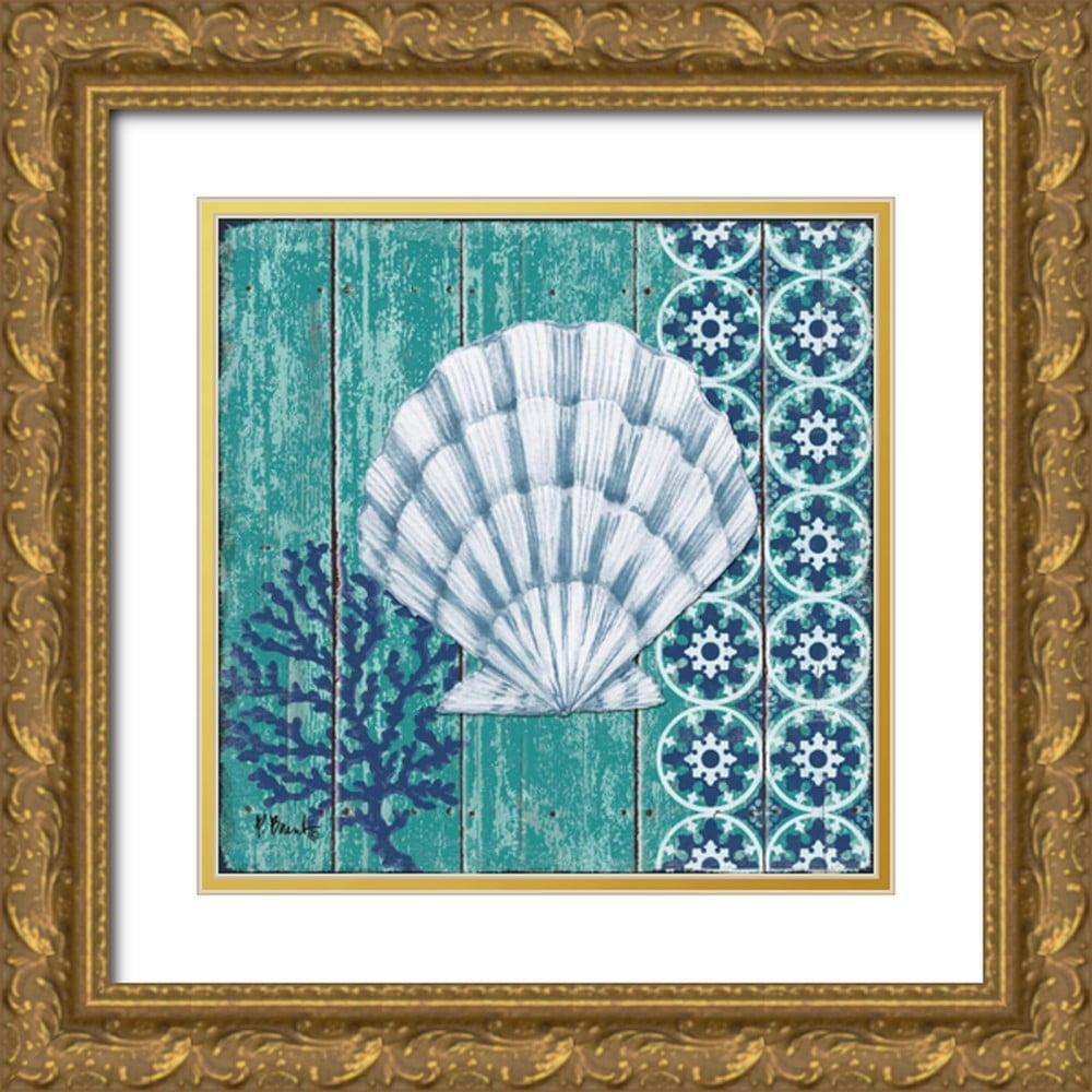 Brent, Paul 15x15 Gold Ornate Wood Framed with Double Matting Museum Art Print Titled - Indigo ...