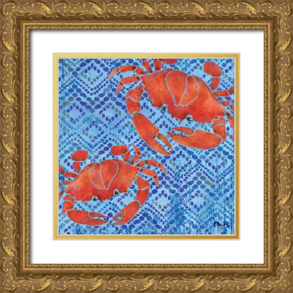 Brent, Paul 15x15 Gold Ornate Wood Framed with Double Matting Museum ...