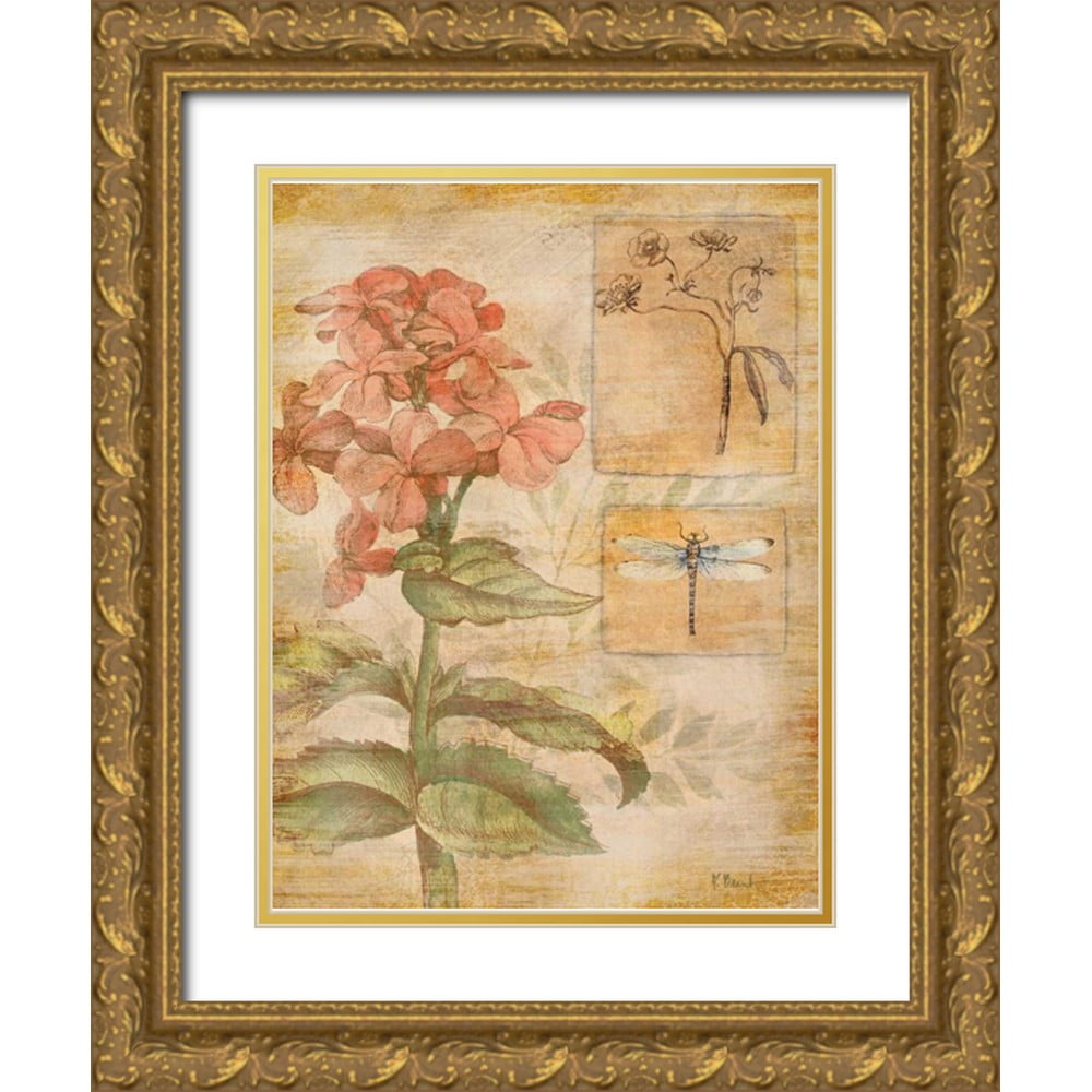 Brent, Paul 15x18 Gold Ornate Wood Framed with Double Matting Museum ...