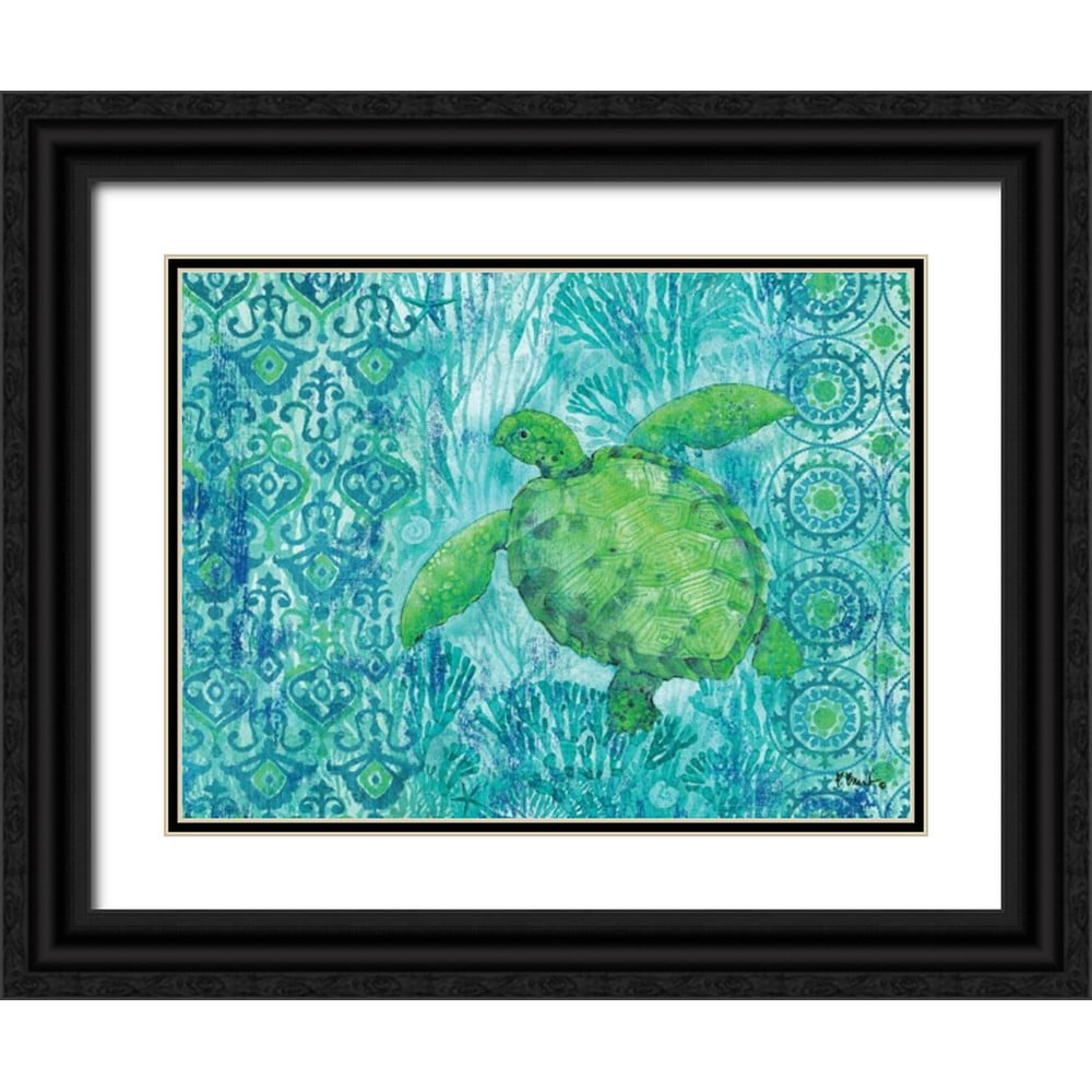 Brent, Paul 18x15 Black Ornate Wood Framed with Double Matting Museum ...