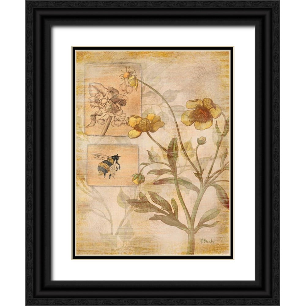 Brent, Paul 19x24 Black Ornate Wood Framed with Double Matting Museum ...