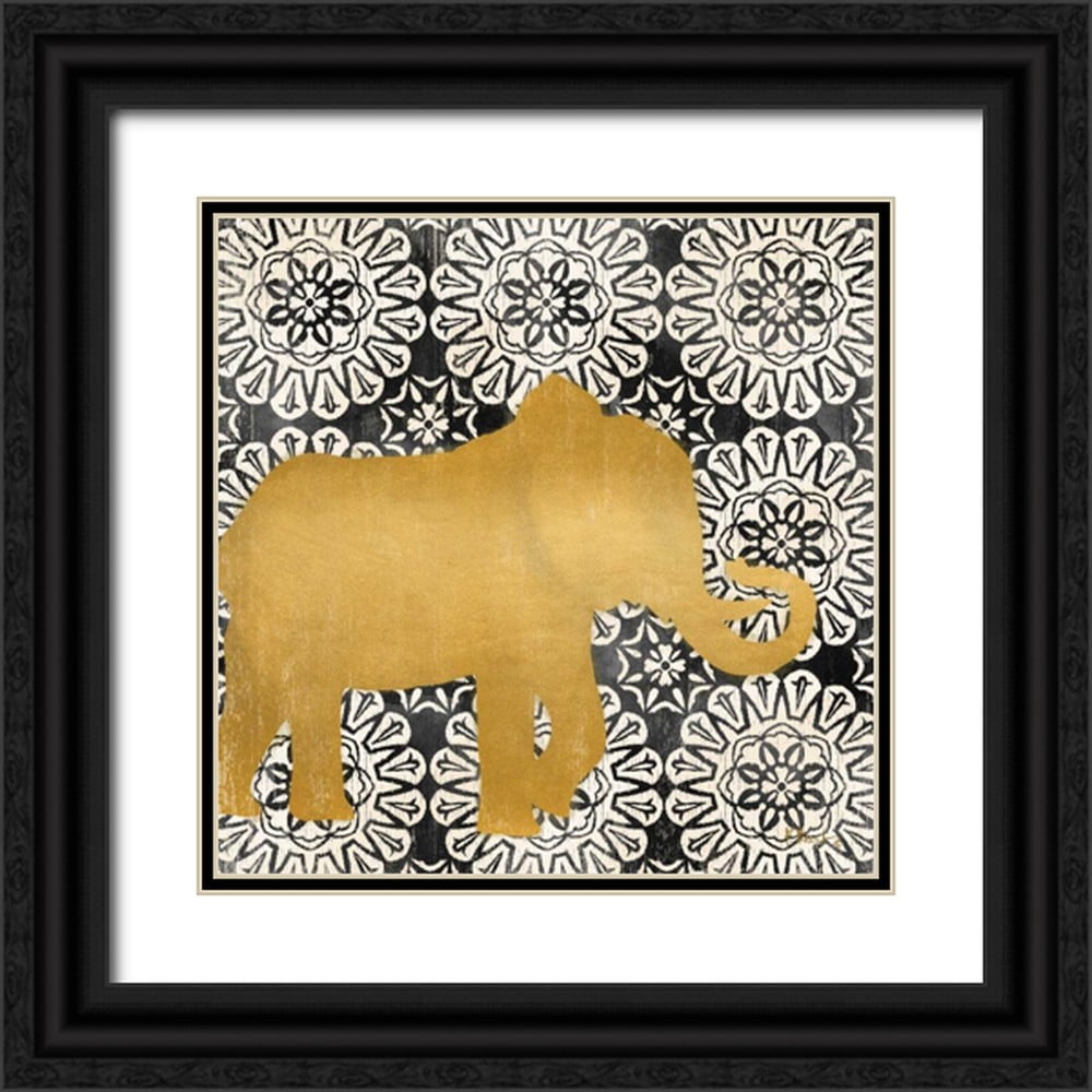 Brent, Paul 20x20 Black Ornate Wood Framed with Double Matting Museum ...