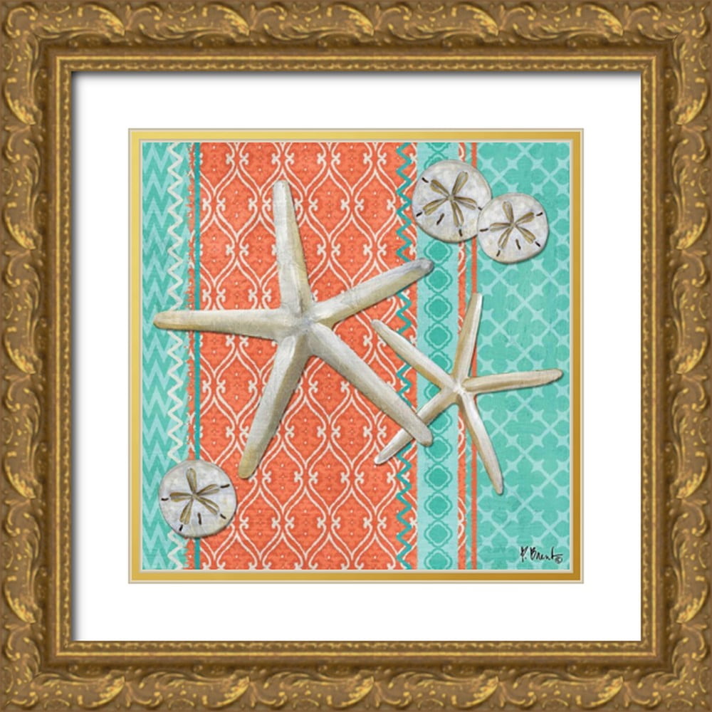 Brent, Paul 20x20 Gold Ornate Wood Framed with Double Matting Museum ...