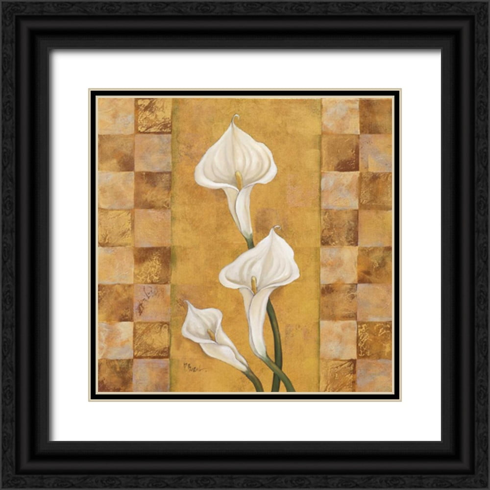 Brent, Paul 26x26 Black Ornate Wood Framed with Double Matting Museum ...