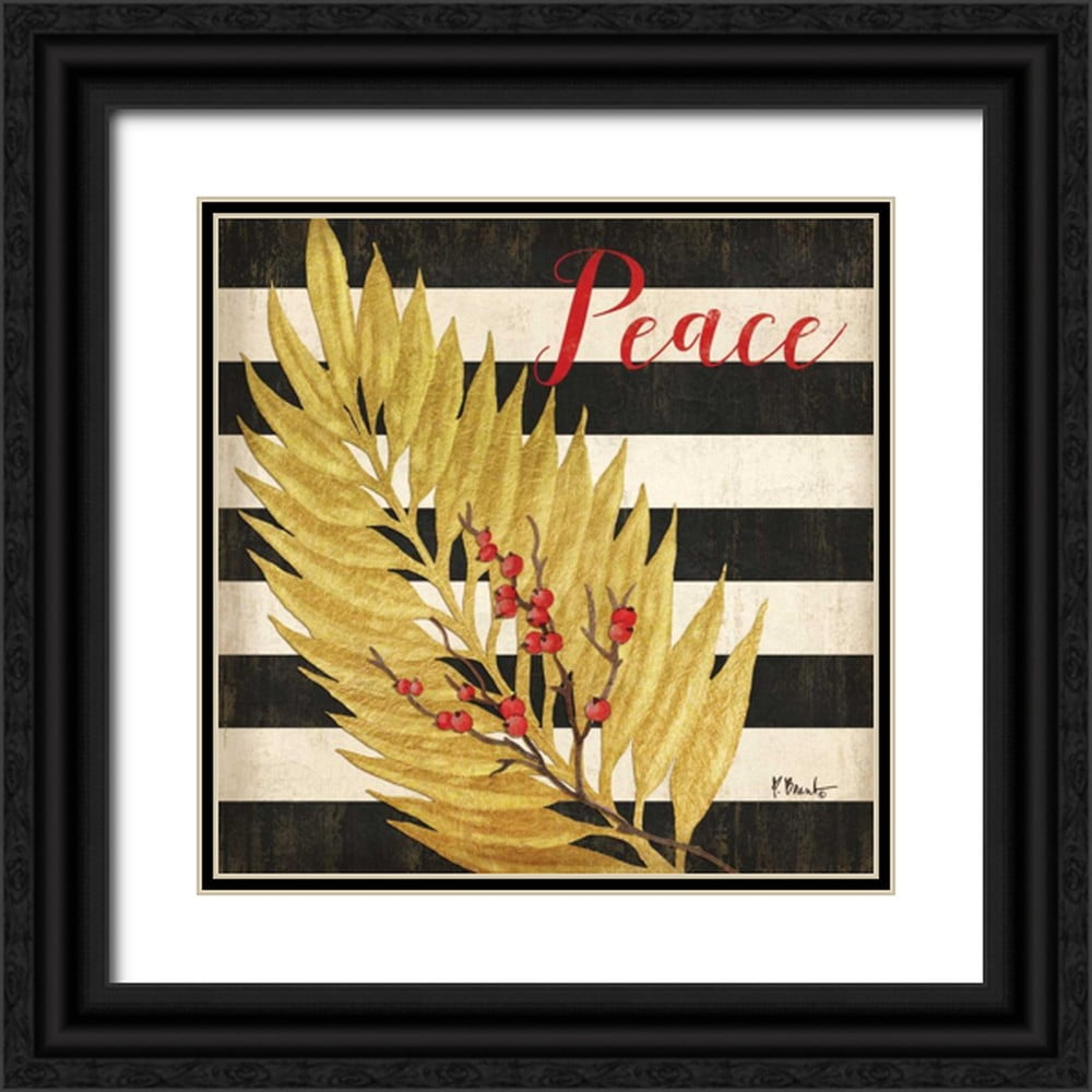 Brent, Paul 26x26 Black Ornate Wood Framed with Double Matting Museum ...