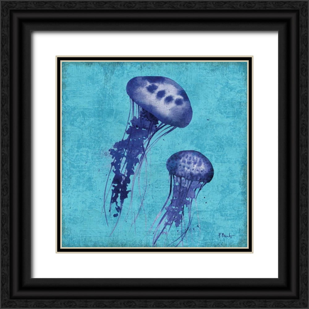 Brent, Paul 26x26 Black Ornate Wood Framed with Double Matting Museum Art Print Titled - Indigo ...