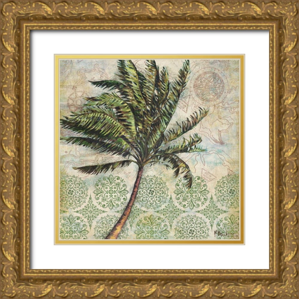 Brent, Paul 26x26 Gold Ornate Wood Framed with Double Matting Museum Art Print Titled - Delray ...