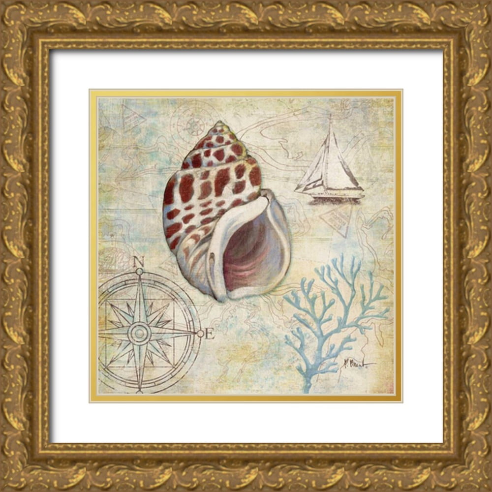 Brent, Paul 26x26 Gold Ornate Wood Framed with Double Matting Museum Art Print Titled ...