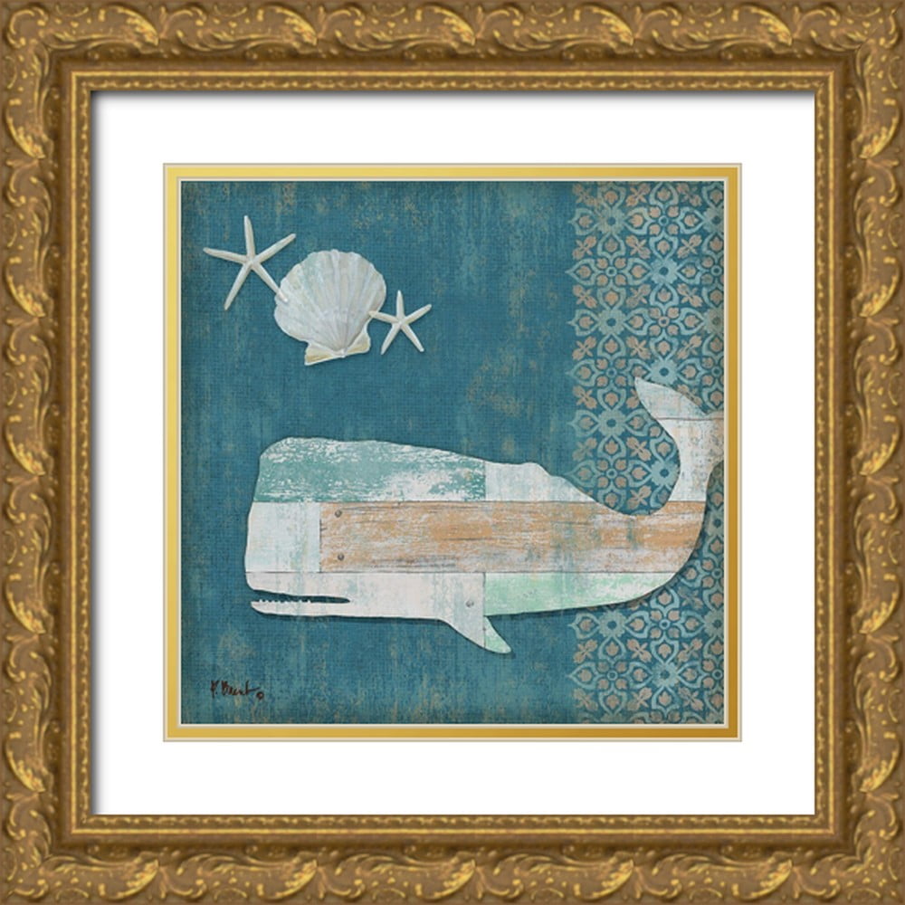 Brent, Paul 26x26 Gold Ornate Wood Framed with Double Matting Museum Art Print Titled ...