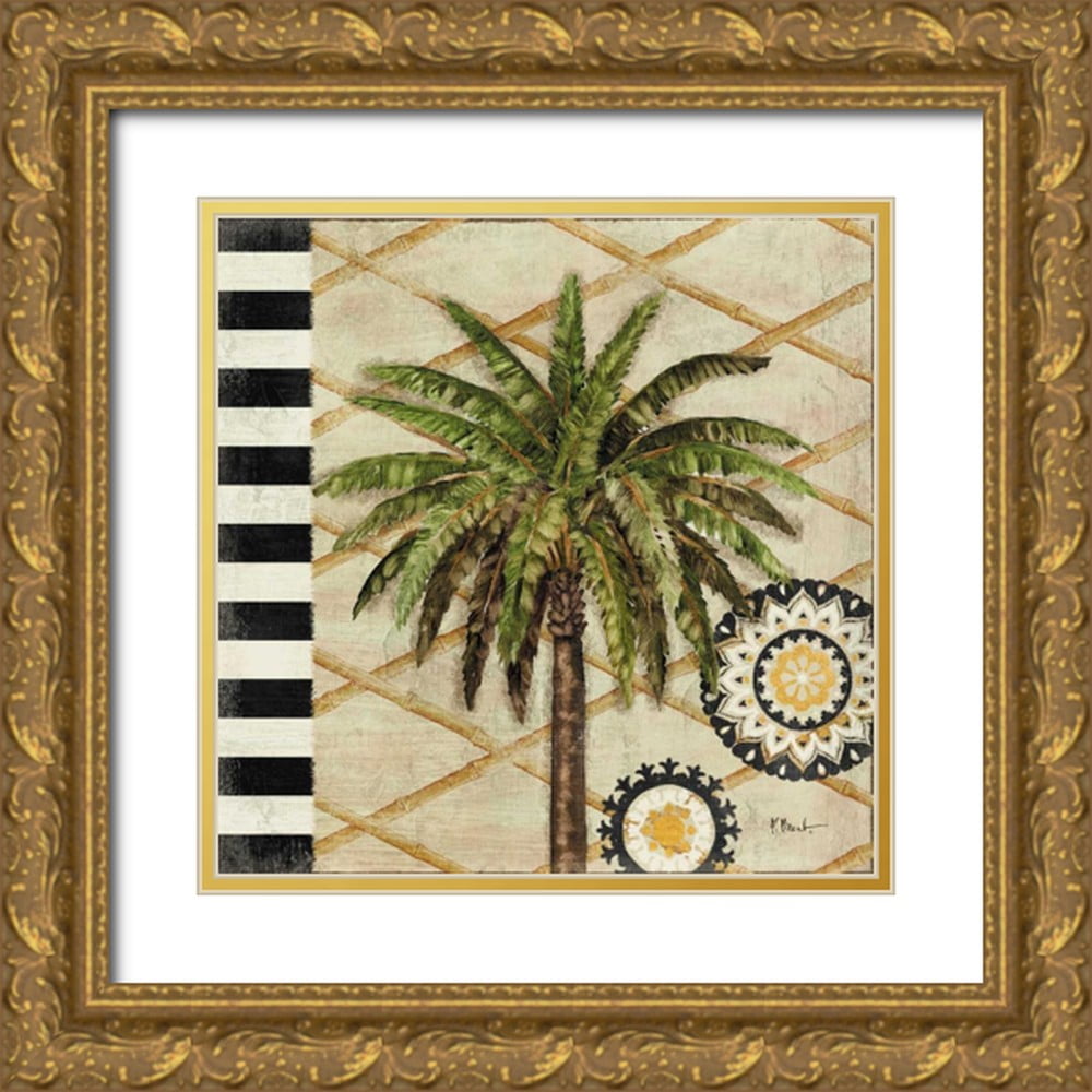 Brent, Paul 26x26 Gold Ornate Wood Framed with Double Matting Museum ...
