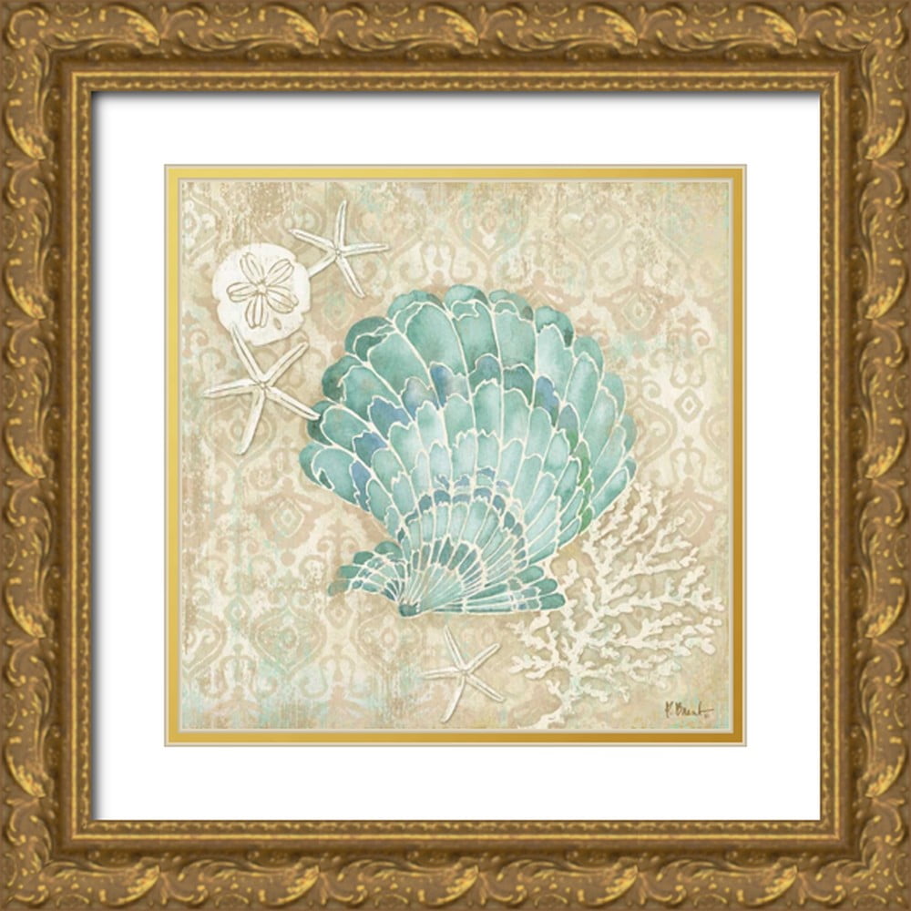 Brent, Paul 26x26 Gold Ornate Wood Framed with Double Matting Museum Art Print Titled - Laguna ...