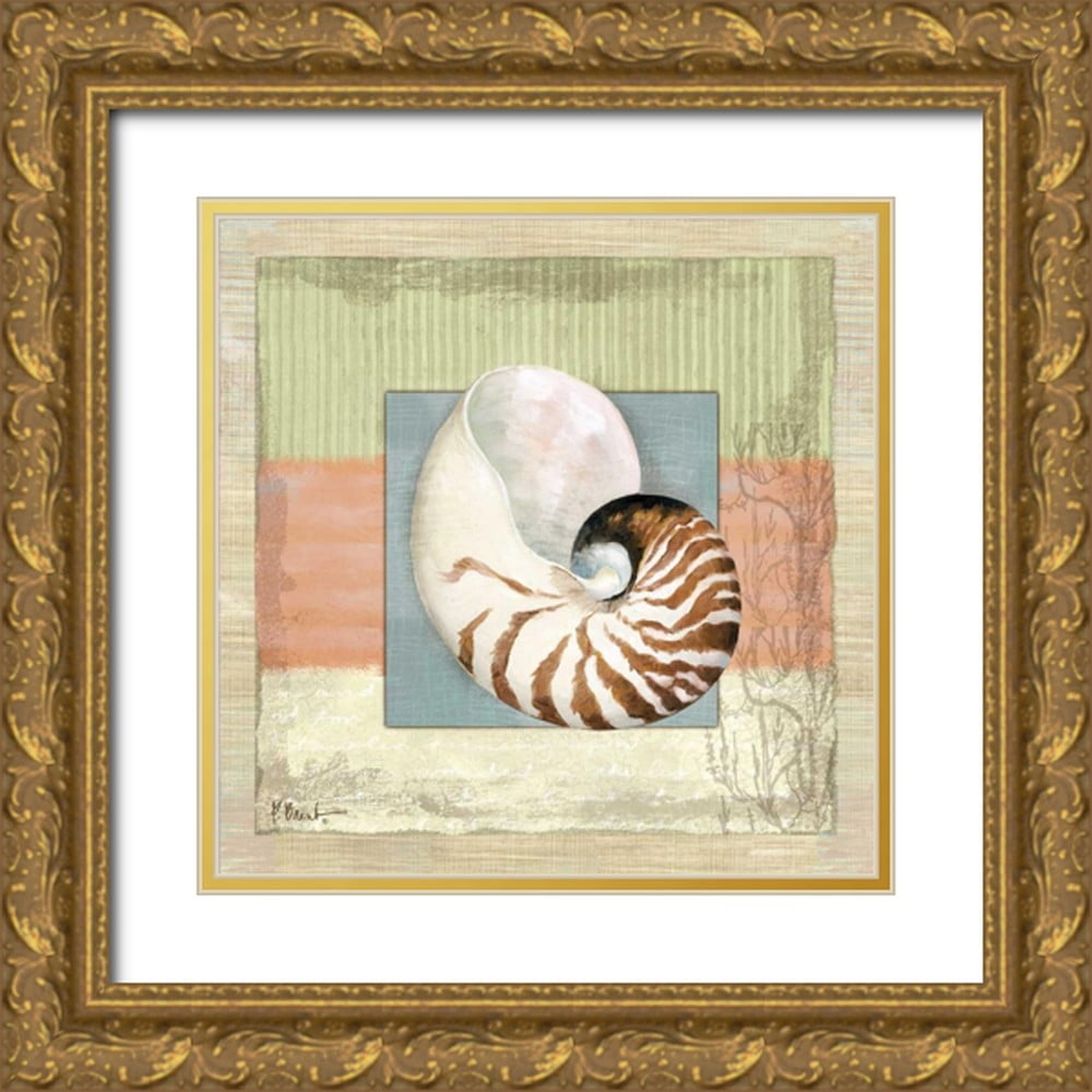 Brent, Paul 26x26 Gold Ornate Wood Framed with Double Matting Museum Art Print Titled - Montego ...