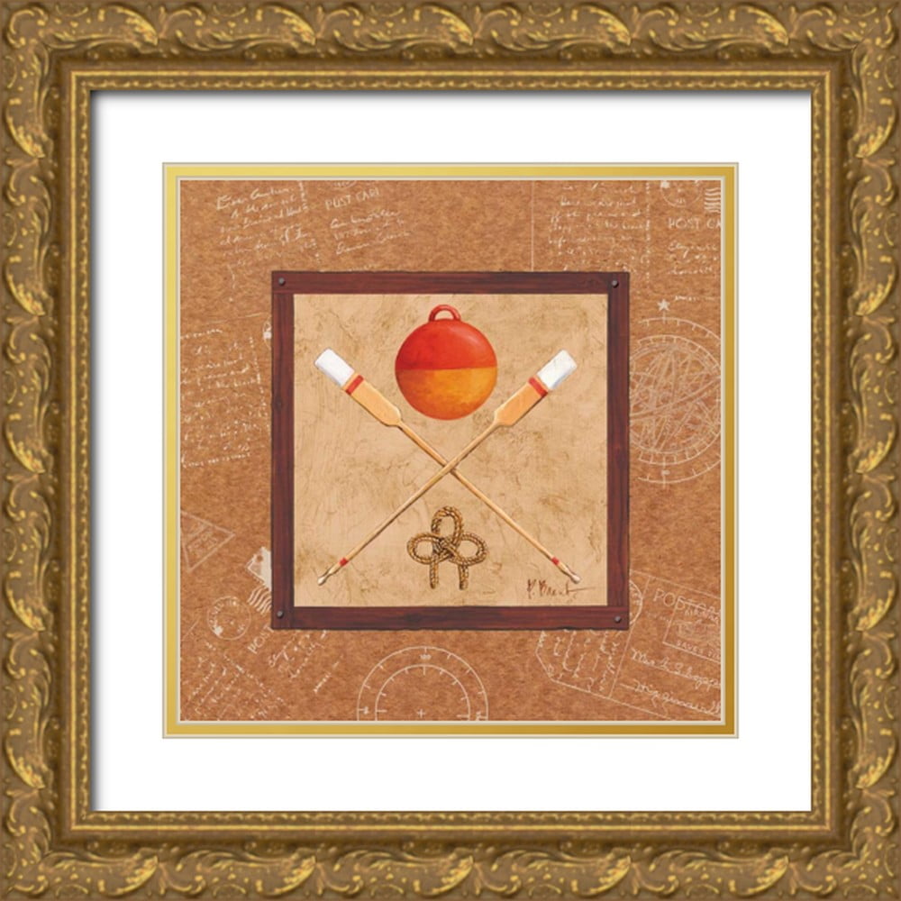 Brent, Paul 26x26 Gold Ornate Wood Framed with Double Matting Museum Art Print Titled - Newport ...