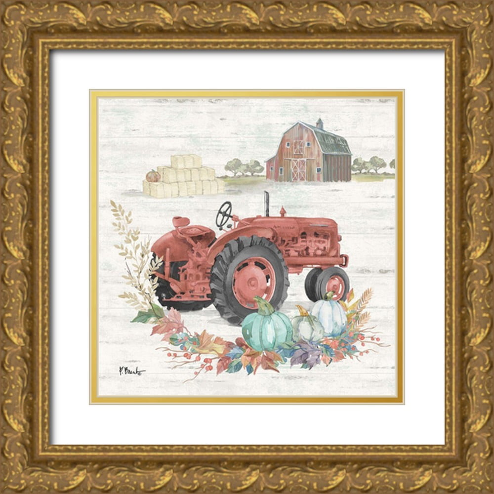 Brent, Paul 26x26 Gold Ornate Wood Framed with Double Matting Museum Art Print Titled - Plymouth ...