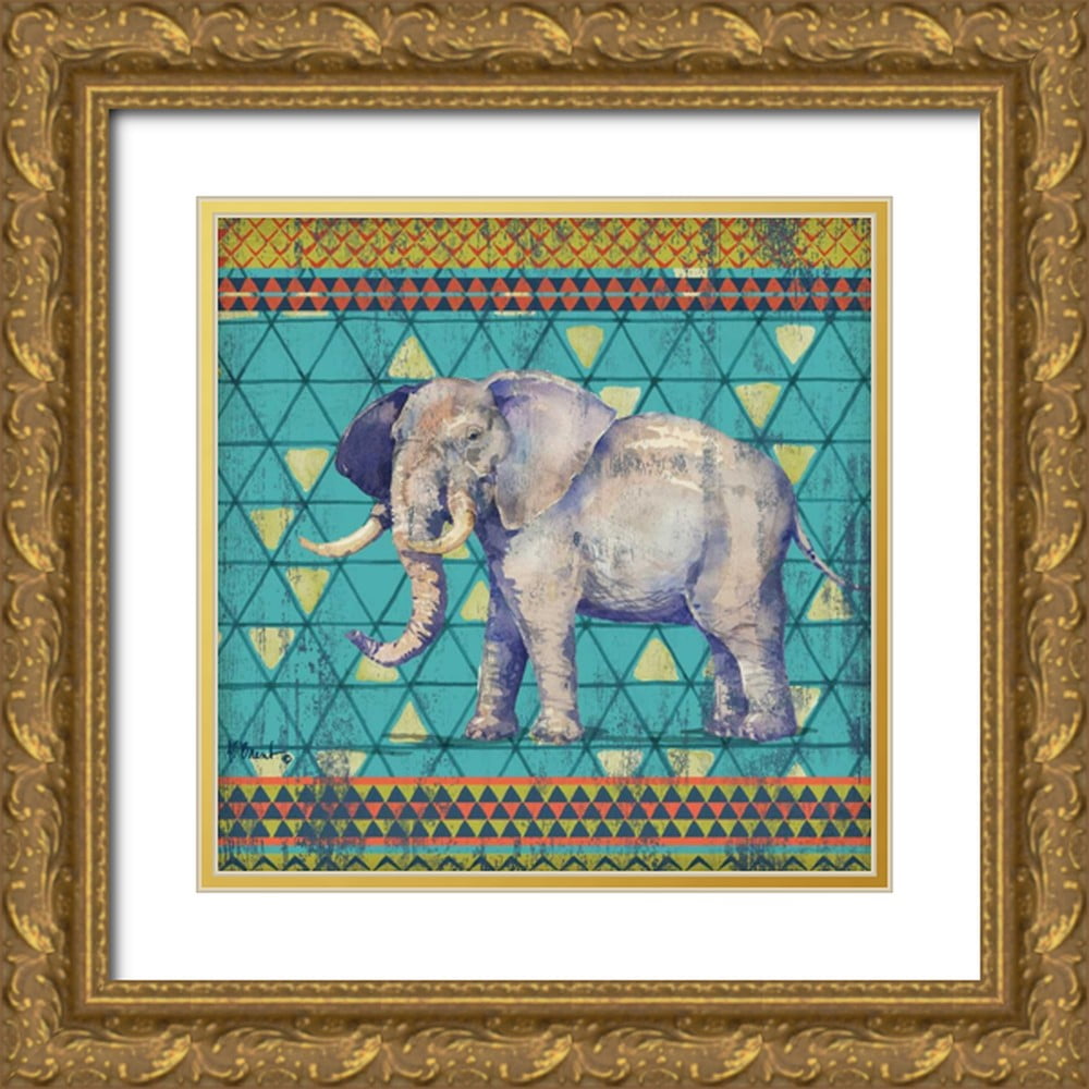 Brent, Paul 26x26 Gold Ornate Wood Framed with Double Matting Museum Art Print Titled - Tribal ...