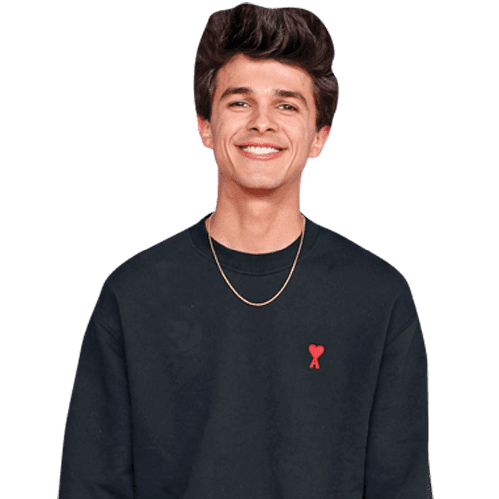 Brent Rivera (Black Outfit) Half Body Buddy Cutout - Walmart.com