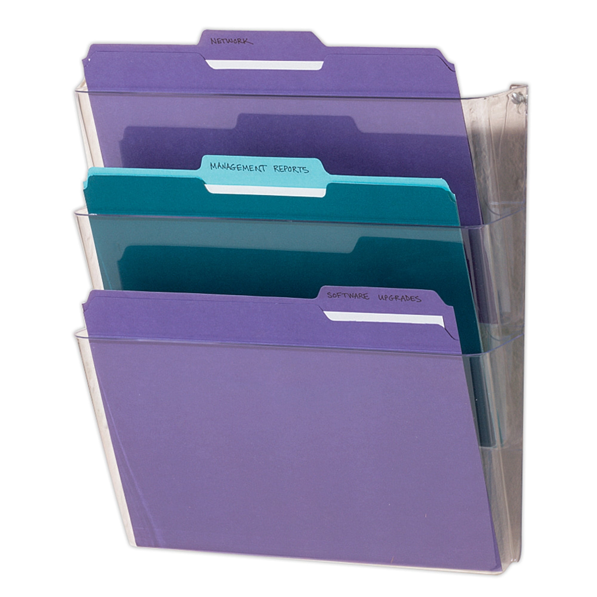 Brenton Studio Single Wall Pockets, Letter Size, Clear, Pack Of 3 ...