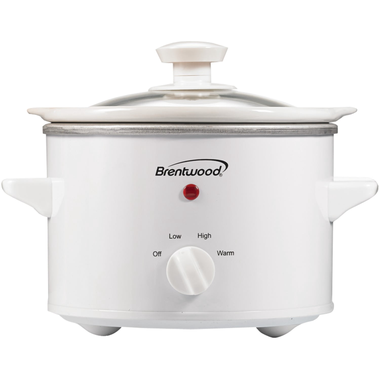 Brentwood 1.5-Qt. 120-Watt Slow Cooker, White, SC-115WPT - Walmart.com