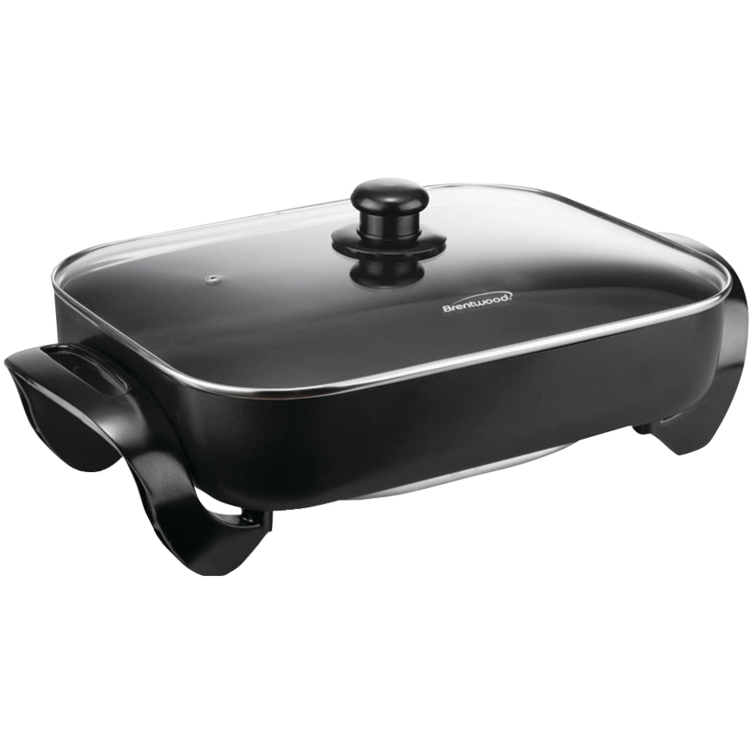Brentwood 16-In. 1,400-Watt Nonstick Electric Skillet with Glass Lid ...