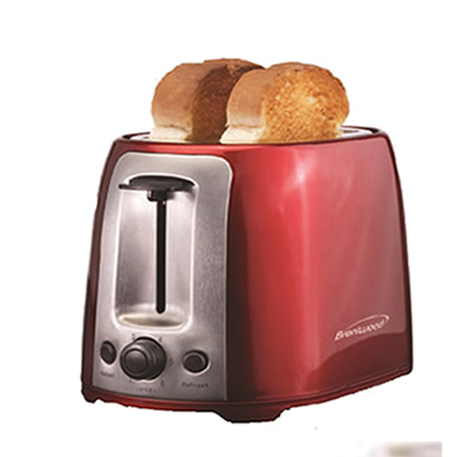 Brentwood 2-Slice Toaster, Red and Stainless Steel with Cool Touch Body ...