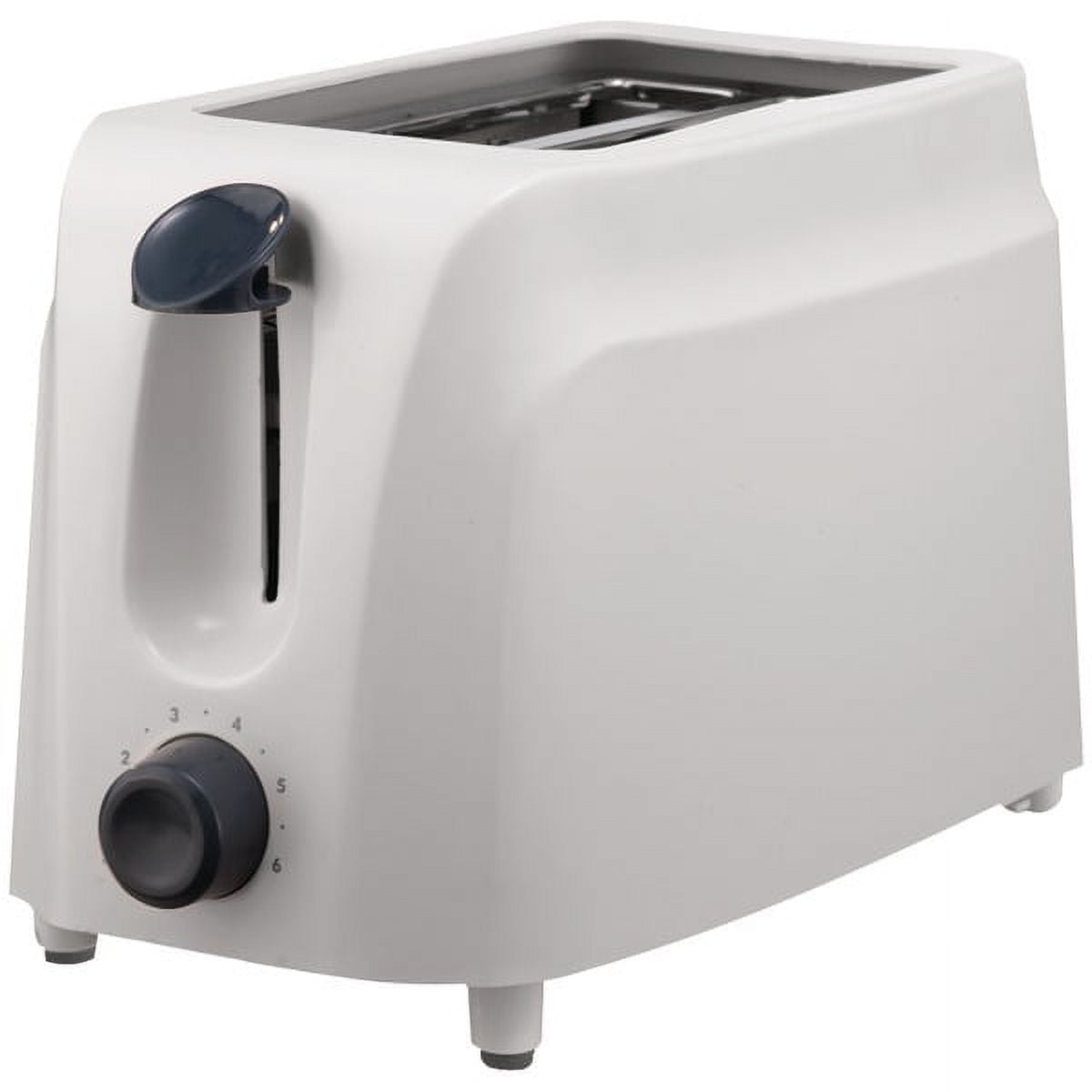 Brentwood TS-260W Cool Touch 2-Slice Toaster, White, 6-Setting Browning ...