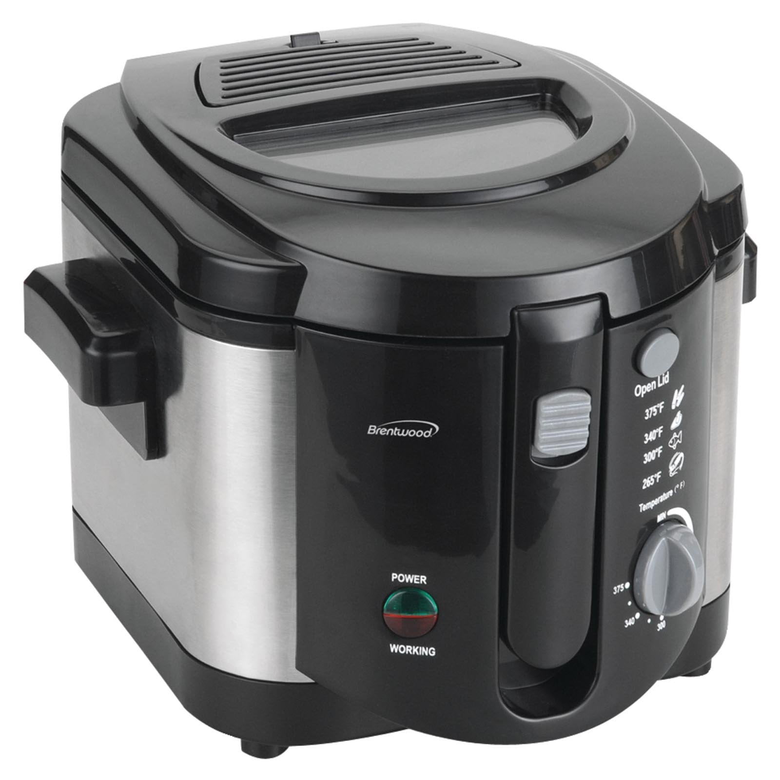 Brentwood 1200w Cool Touch Electric Deep Fryer, 8-Cup Kitchen Machine ...