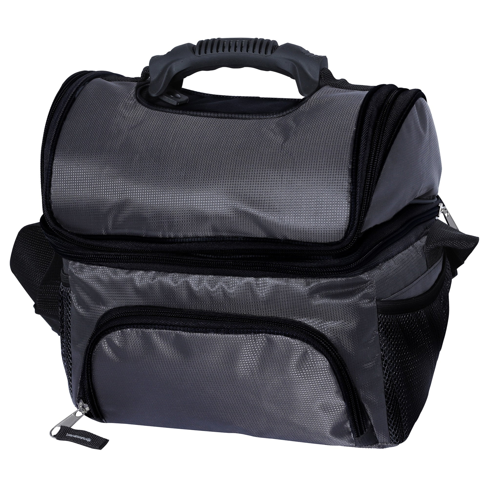 Brentwood 12 Can Cooler Bag with Extra Storage- Gray - Walmart.com