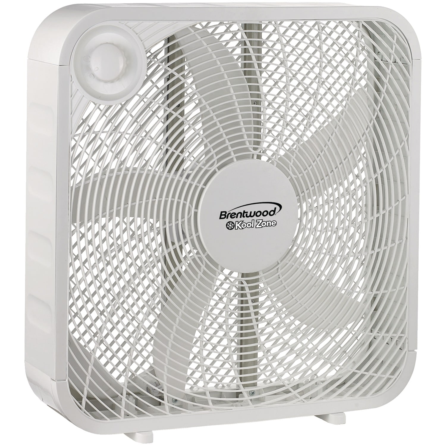 Brentwood Kool Zone 3-Speed 20 - Inch Box Fan - White - Walmart.com