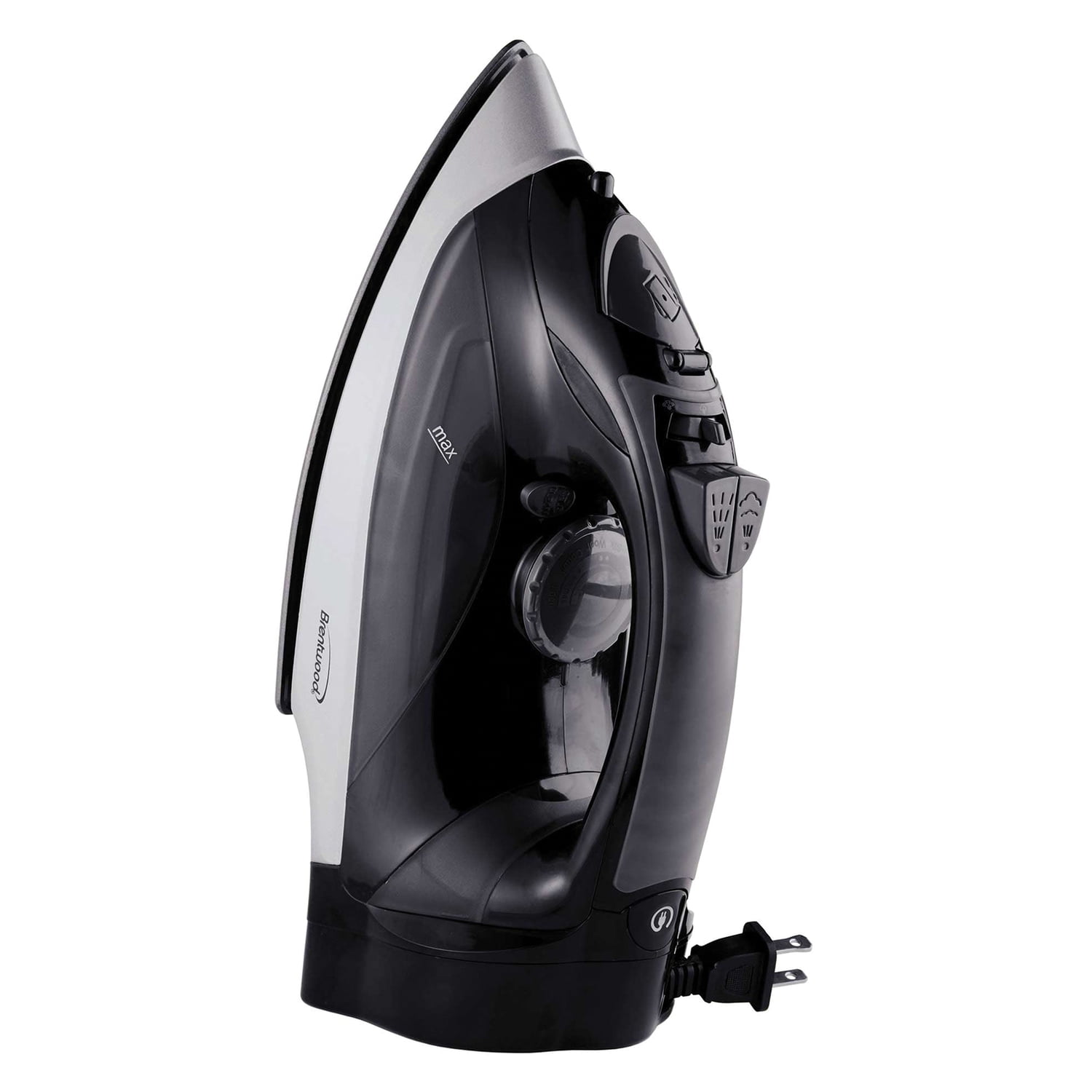 Brentwood MPI-59 Steam Iron With Retractable Cord, Black - Walmart.com